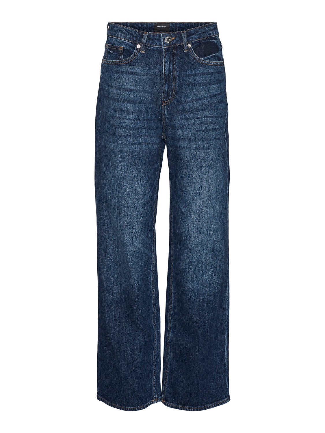 VMTESSA Hög midja Vid passform Jeans | Mörkblå | Vero Moda®