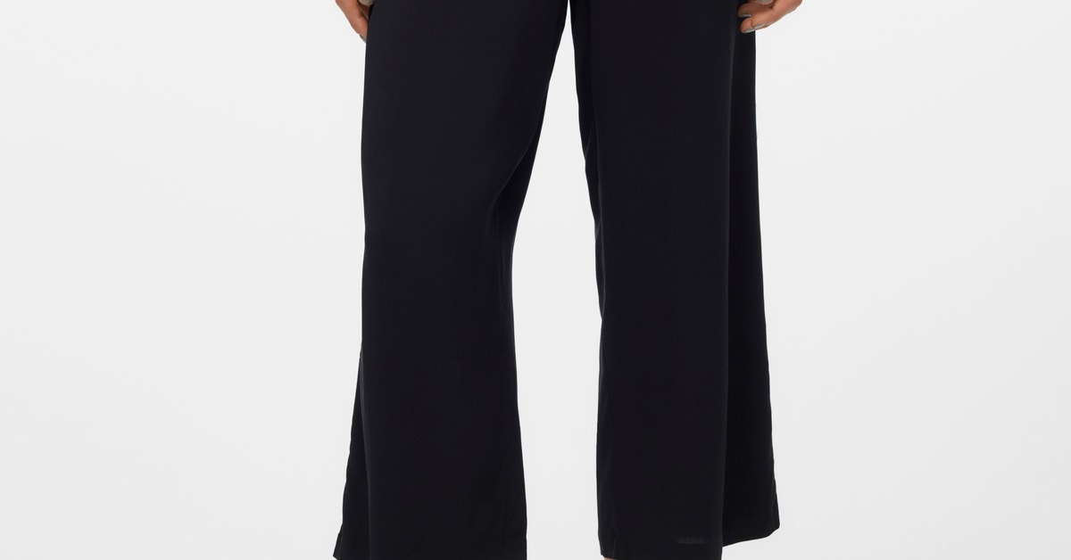 VMEASY High rise Culotte Trousers | Black | Vero Moda®