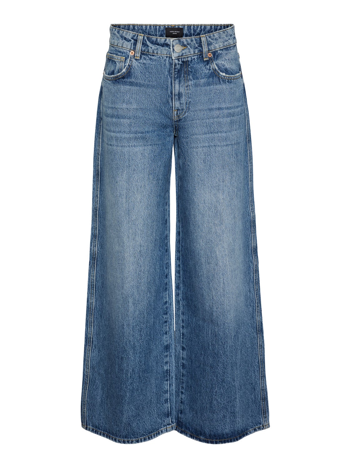 VMREMY Mid rise Wide fit Jeans | Mellemblå | Vero Moda®