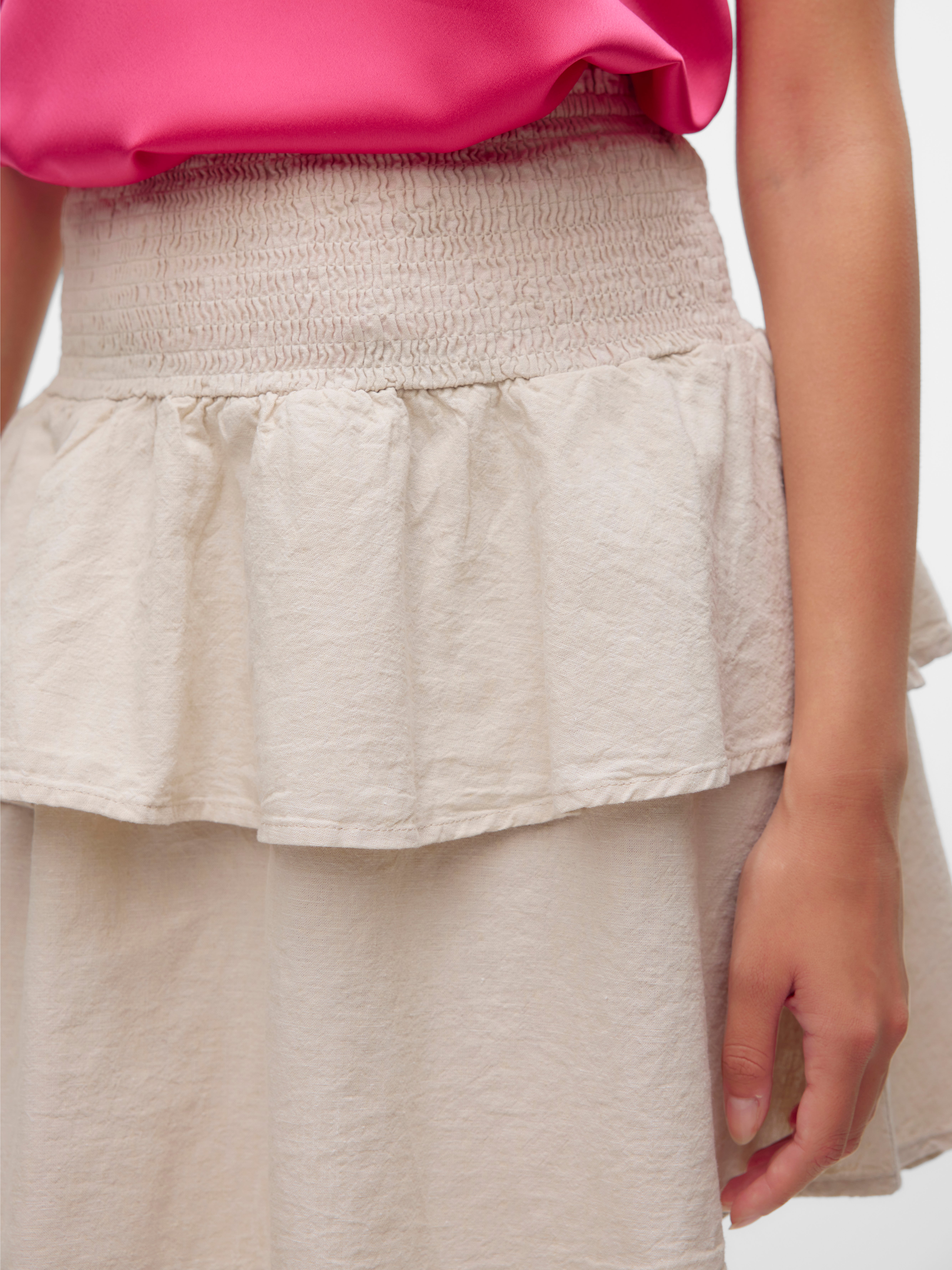 VMLUNA Kort kjol | Ljusgrått | Vero Moda®