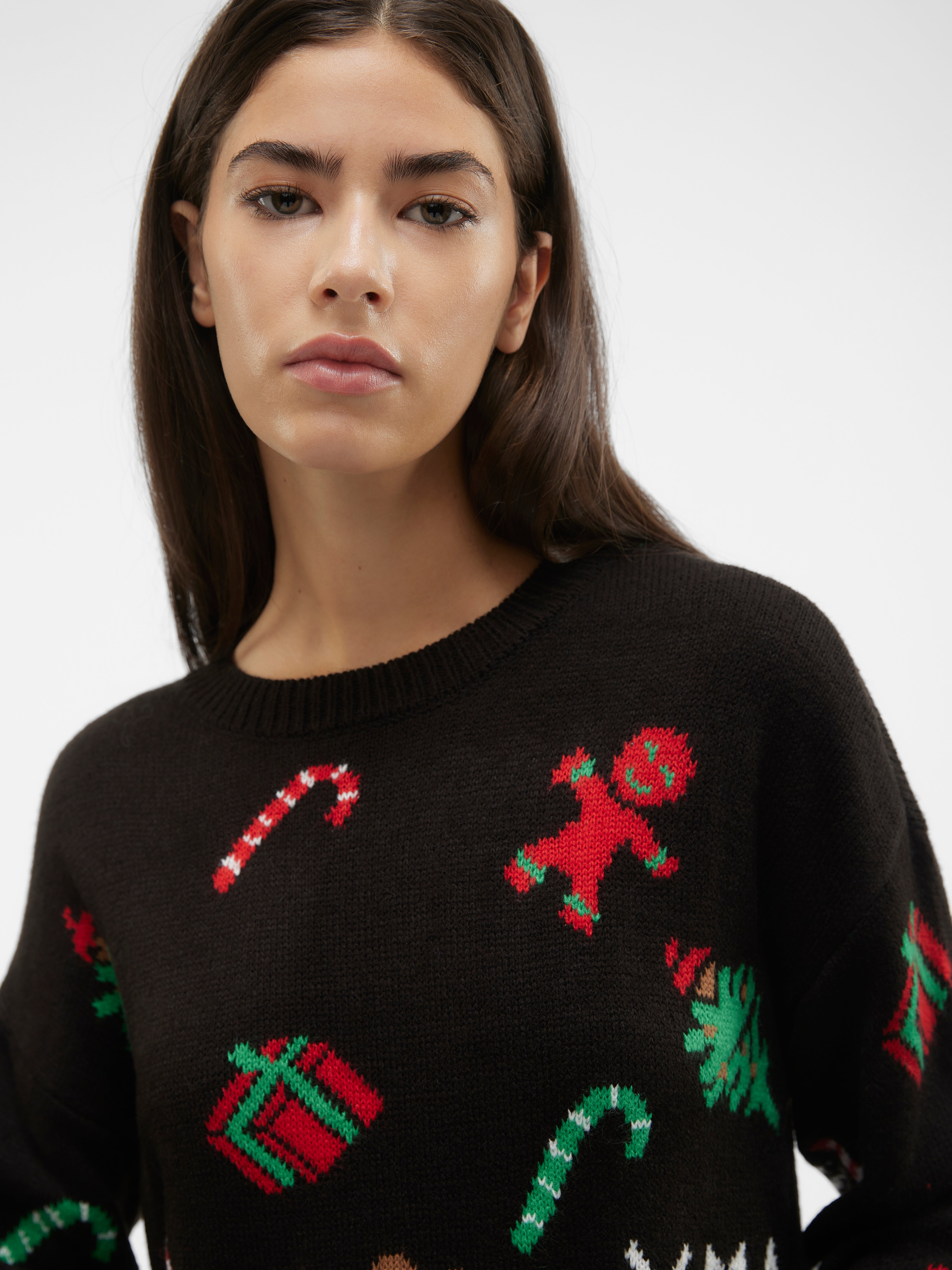 VMXMASPARTY Pullover | Black | Vero Moda®