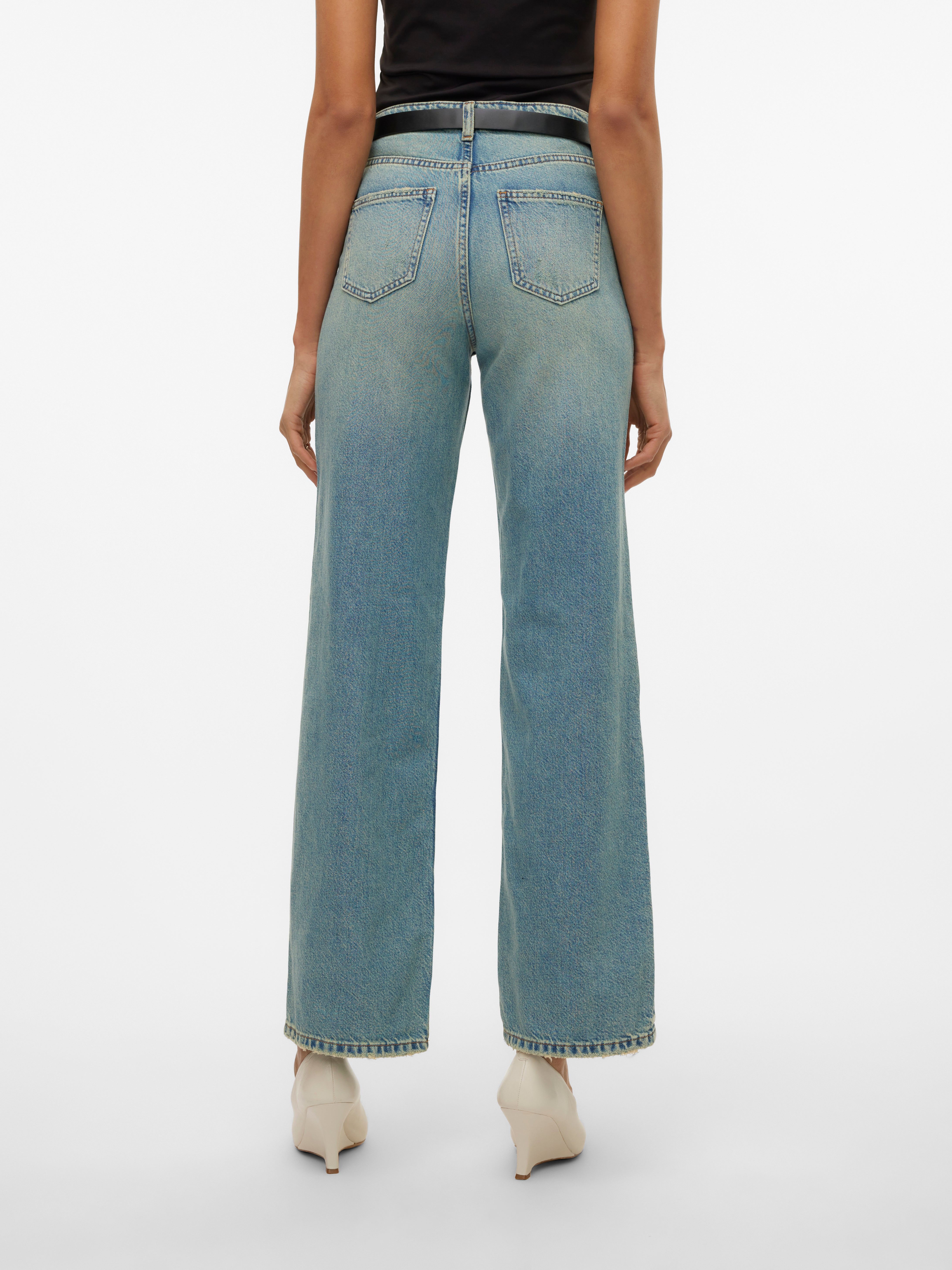 VMTESSA Vid passform Jeans | Mellanblå | Vero Moda®