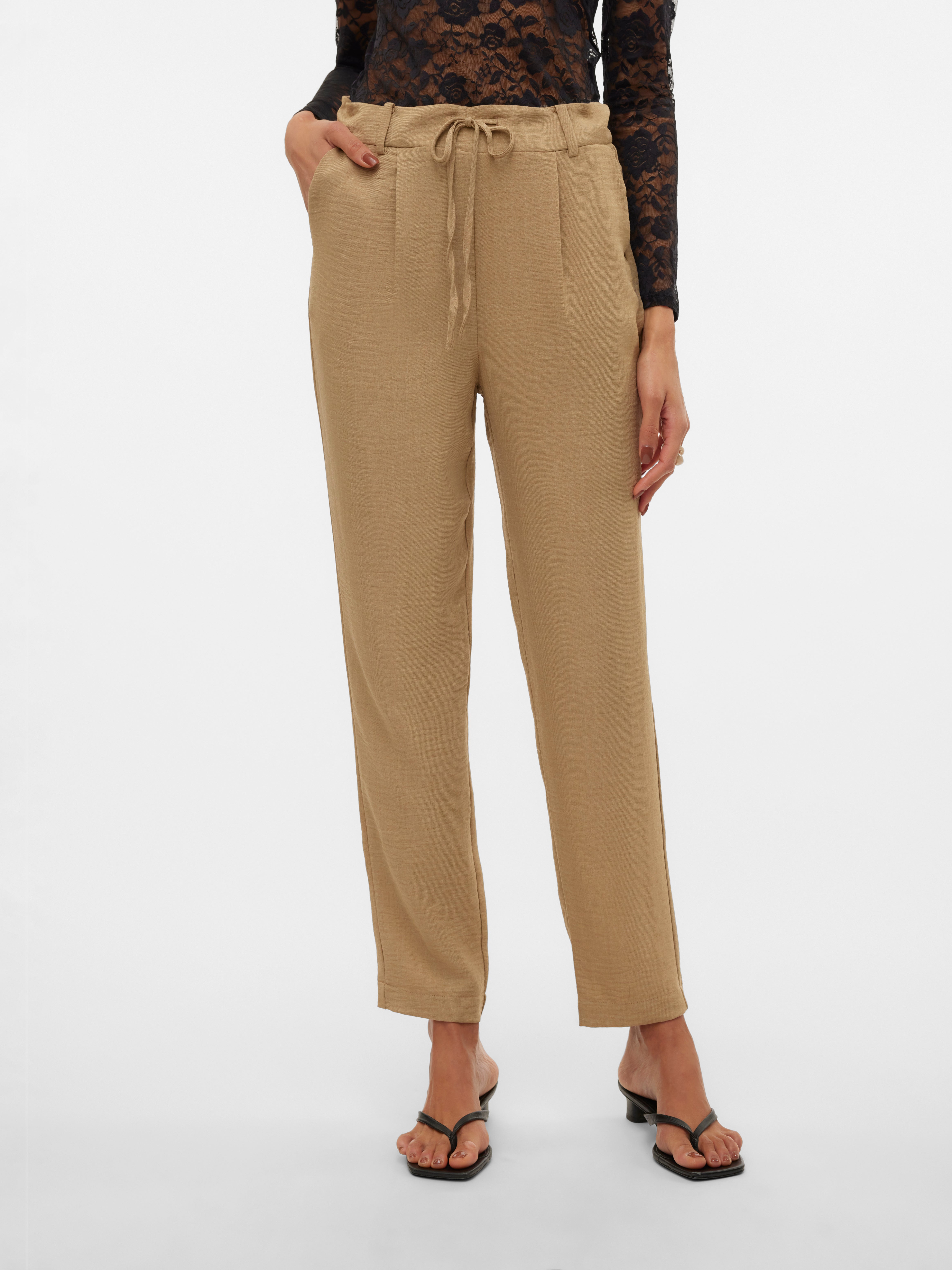 VMMELONEY Trousers | Light Brown | Vero Moda®