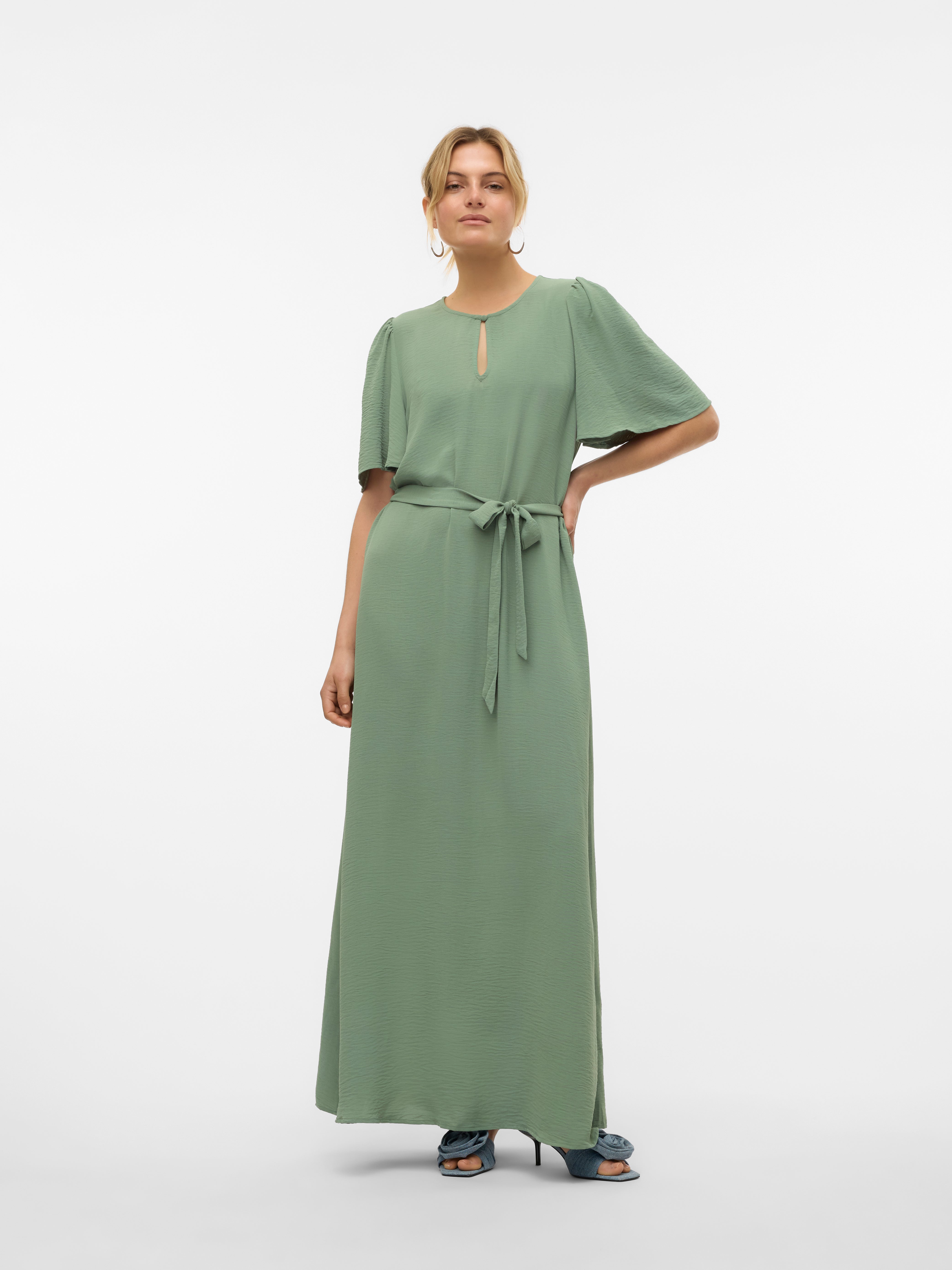 VMALVA Vestito lungo | Dark Green | Vero Moda®