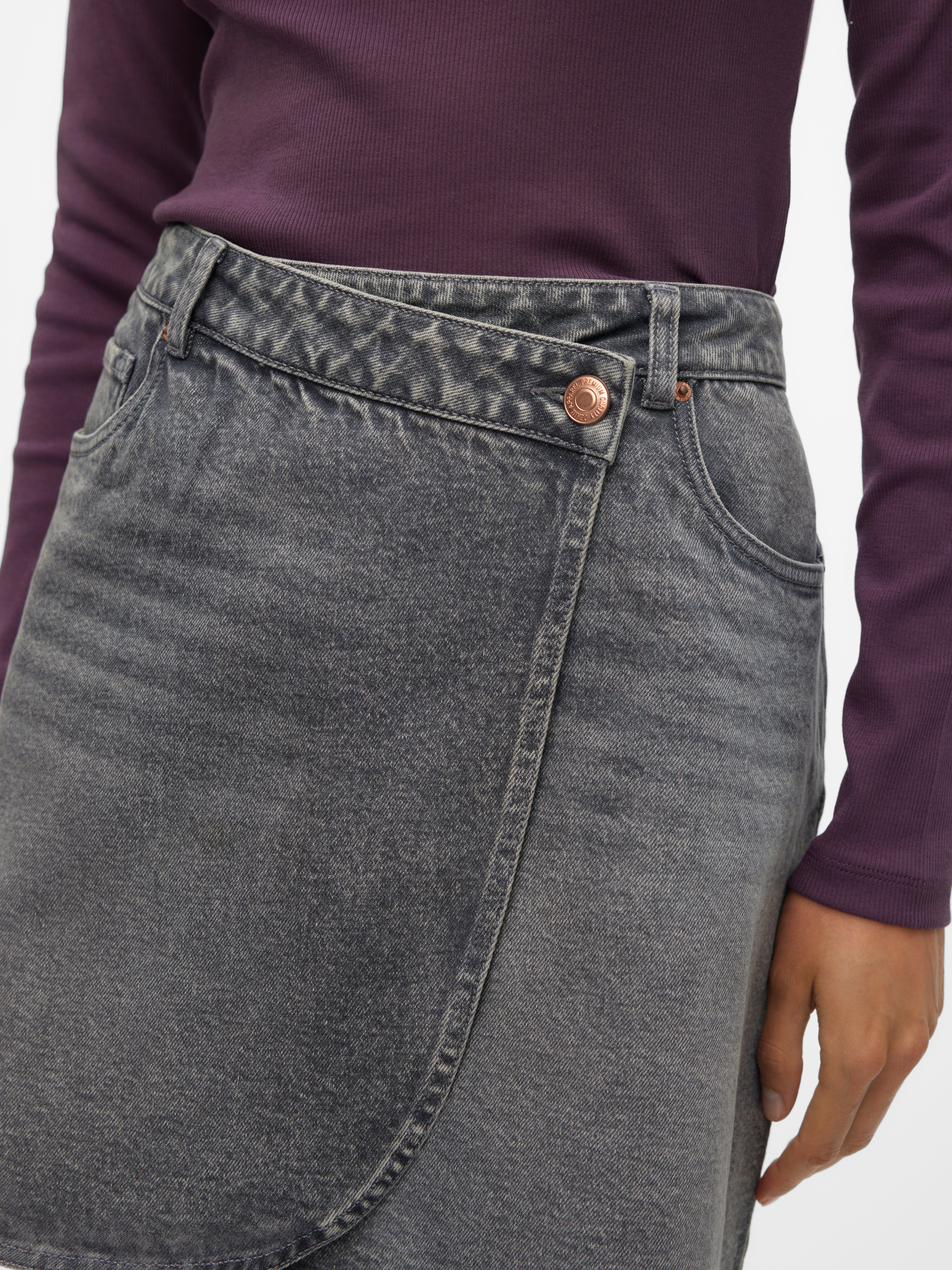 VMBETTY Kort nederdel | Mellemgrå | Vero Moda®