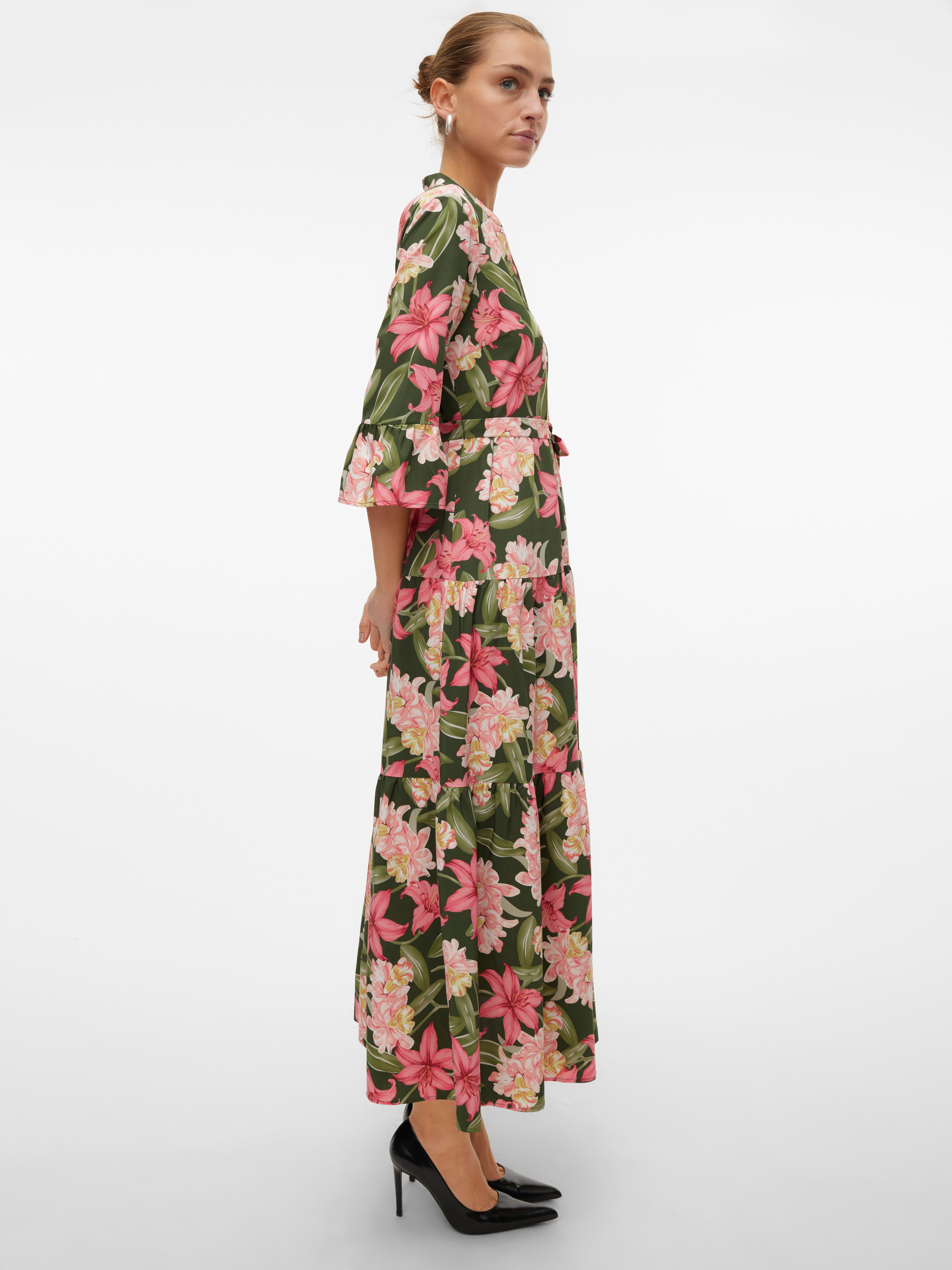 VMZERA Pitkä mekko | Dark Green | Vero Moda®