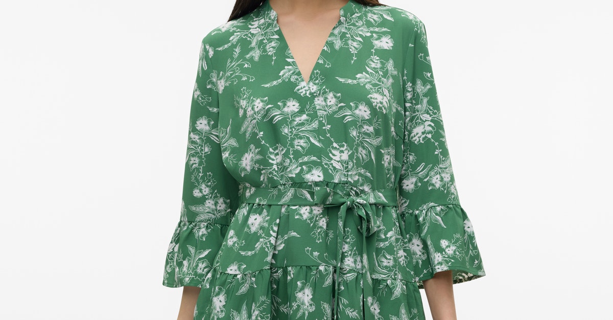 VMZERA Vestido corto | Verde oscuro | Vero Moda®