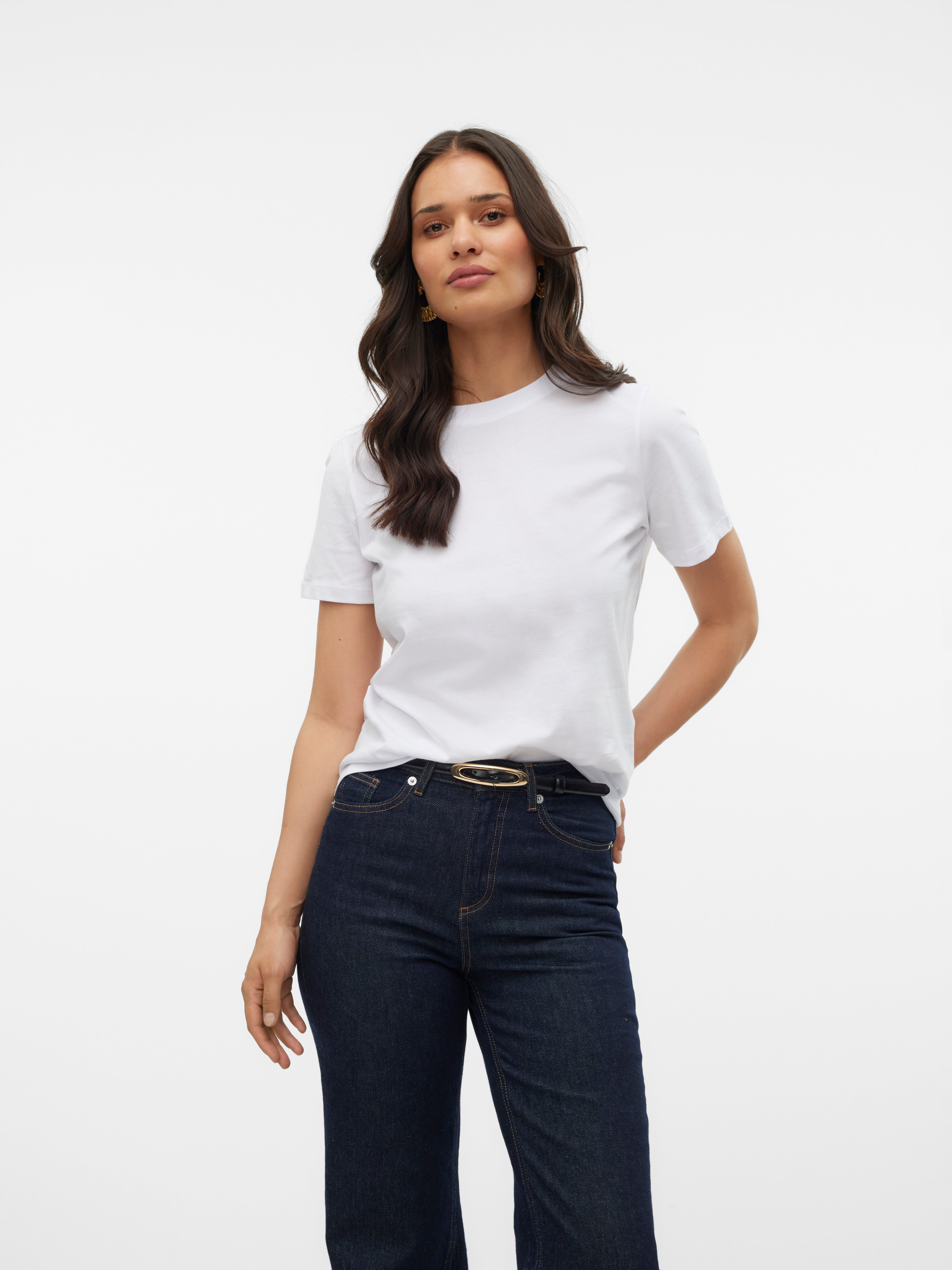 VMPAULINA T-skjorte | Hvit | Vero Moda®