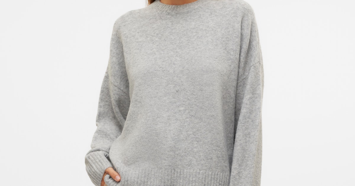 VMBOOM Knitted pullover | Light Grey | Vero Moda®