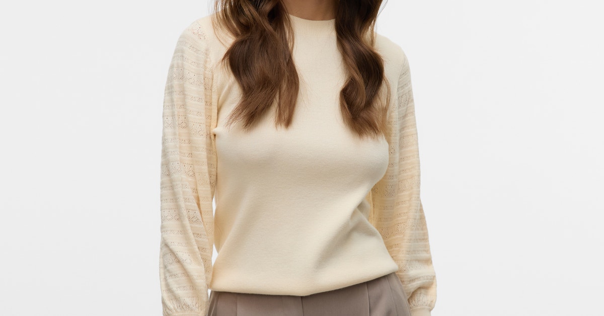 VMHOLLYPOINTELLE Pull-overs | Gris clair | Vero Moda®