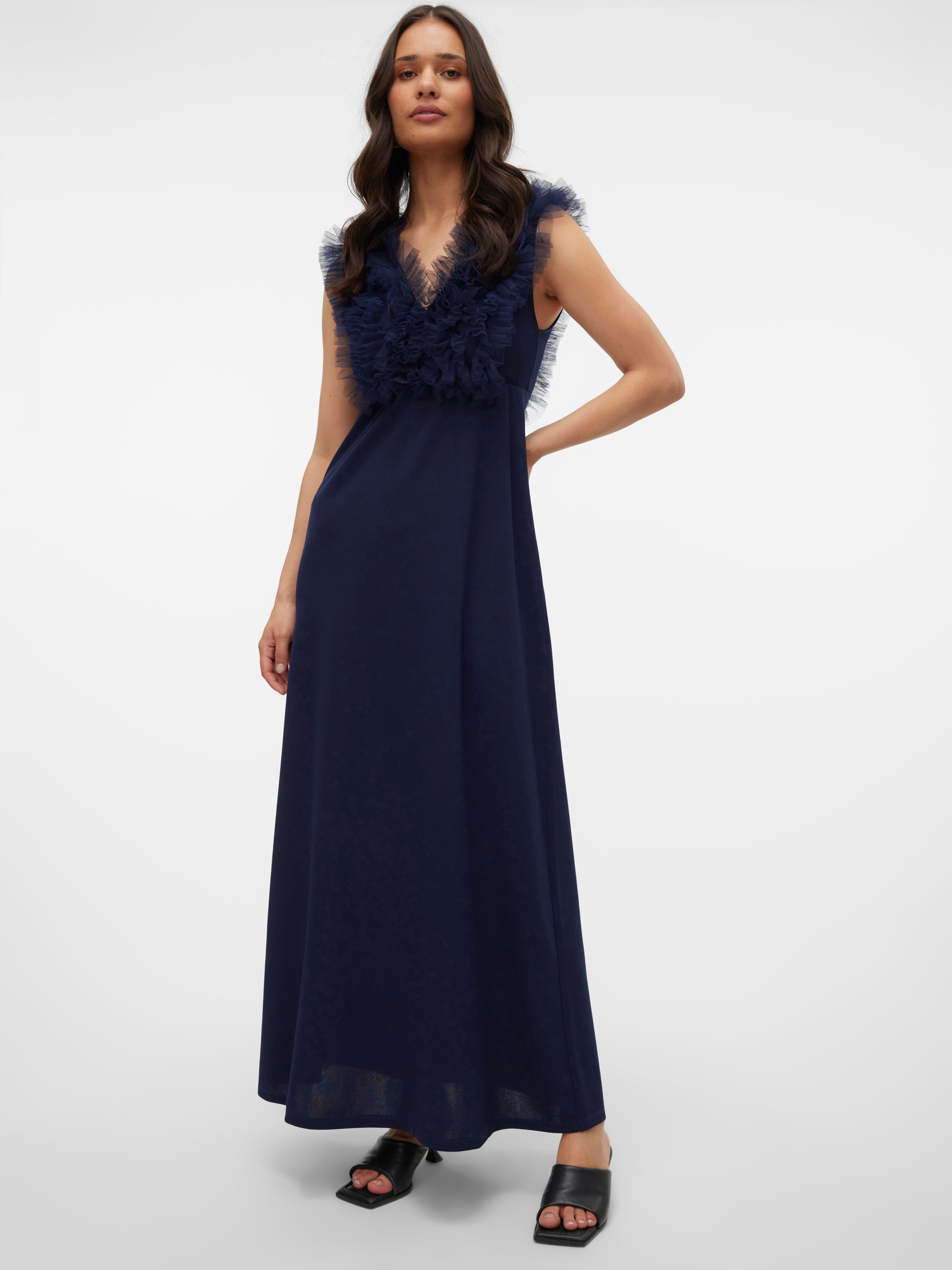 VMFIE Long dress | Dark Blue | Vero Moda®