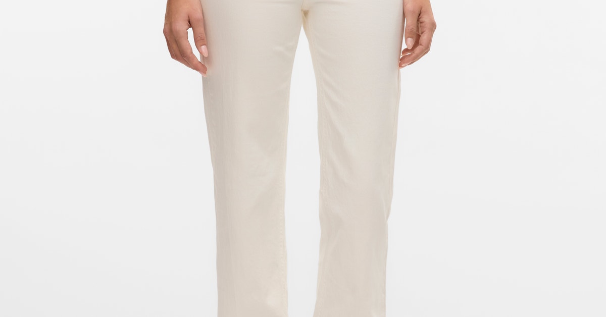 VMTESSA Høyt snitt Straight Fit Jeans | Hvit | Vero Moda®