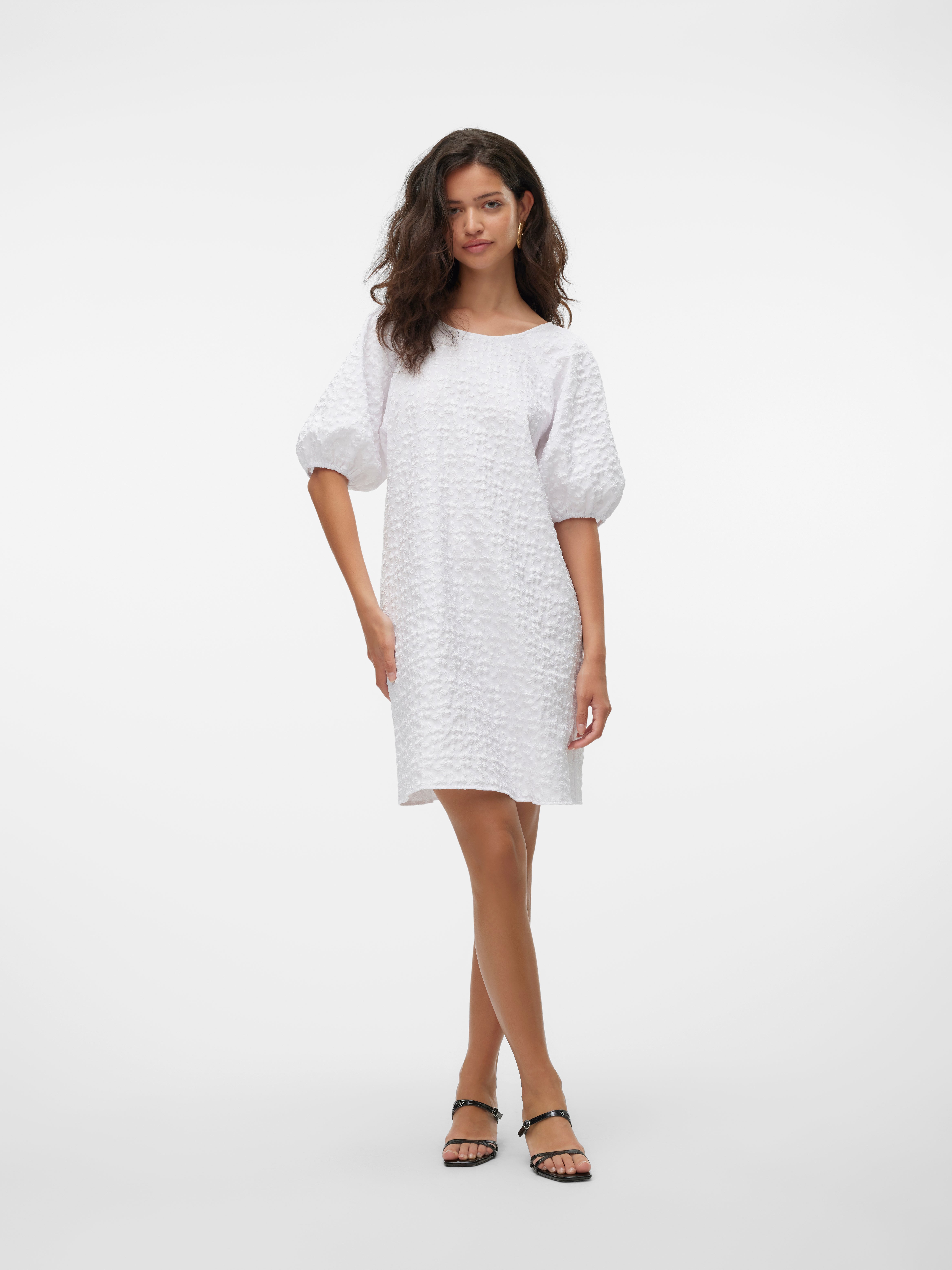 VMOFELIA Lyhyt mekko | White | Vero Moda®