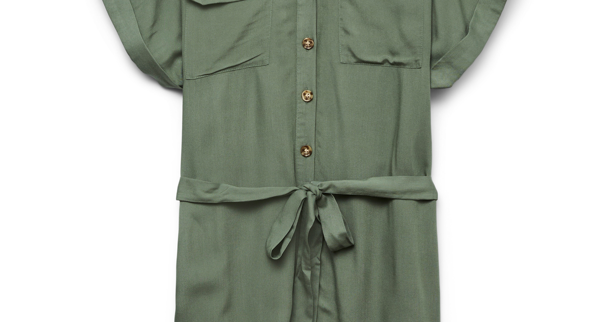 VMBUMPY Kurzes Kleid | Mittelgrün | Vero Moda®