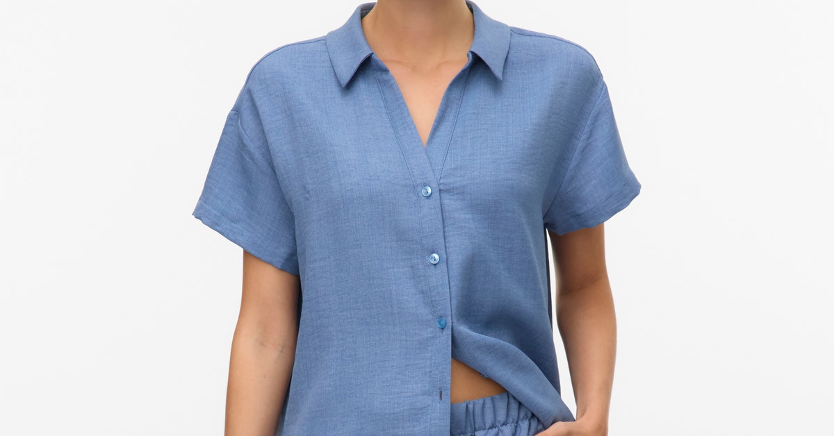 VMMELANEY Skjorte | Mørkeblå | Vero Moda®