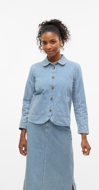 VMAMINA Denim jacket | Medium Blue | Vero Moda®
