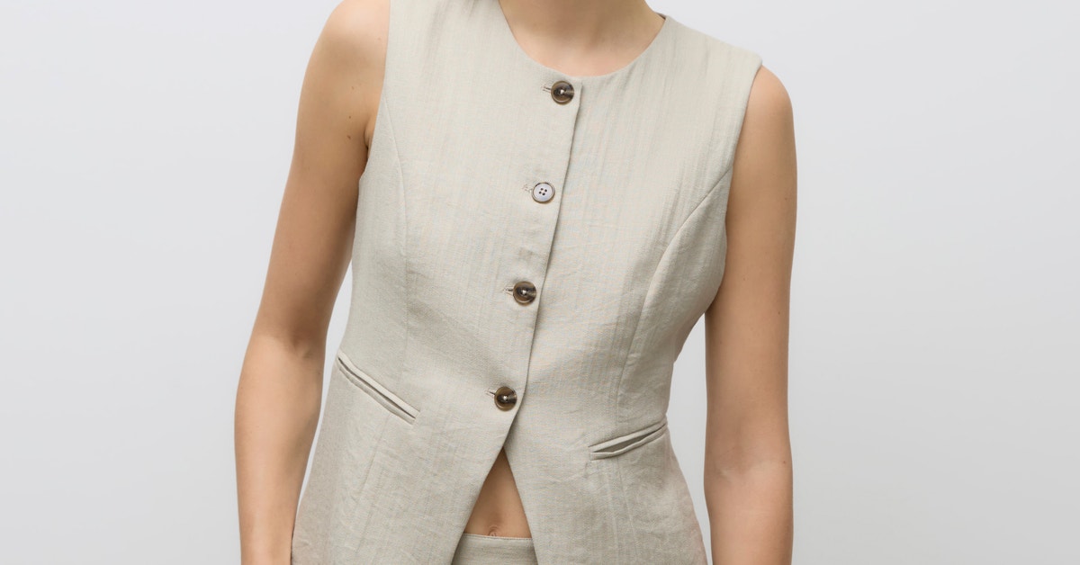 AWSIGA Chalecos de vestir | Gris intermedio | Vero Moda®