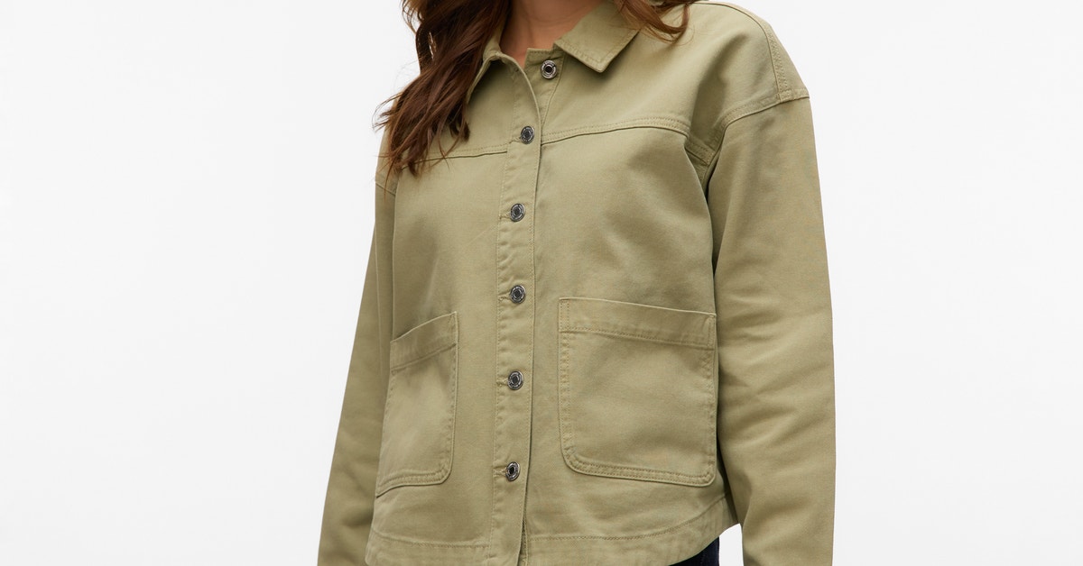 VMJAMIE Denim jacket | Medium Green | Vero Moda®