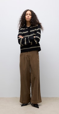 AWTALA Høj talje Bukser | Mellembrun | Vero Moda®