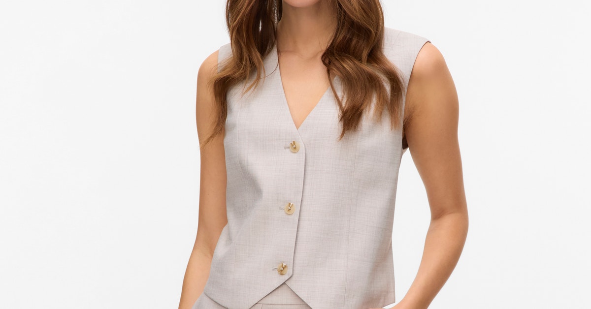 SNCASSIDY Chalecos de vestir | Gris claro | Vero Moda®