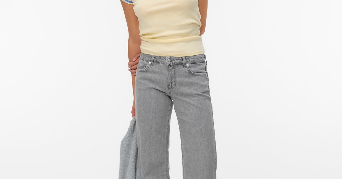 VMALEXIS Matala vyötärö Farkut | Light Grey | Vero Moda®