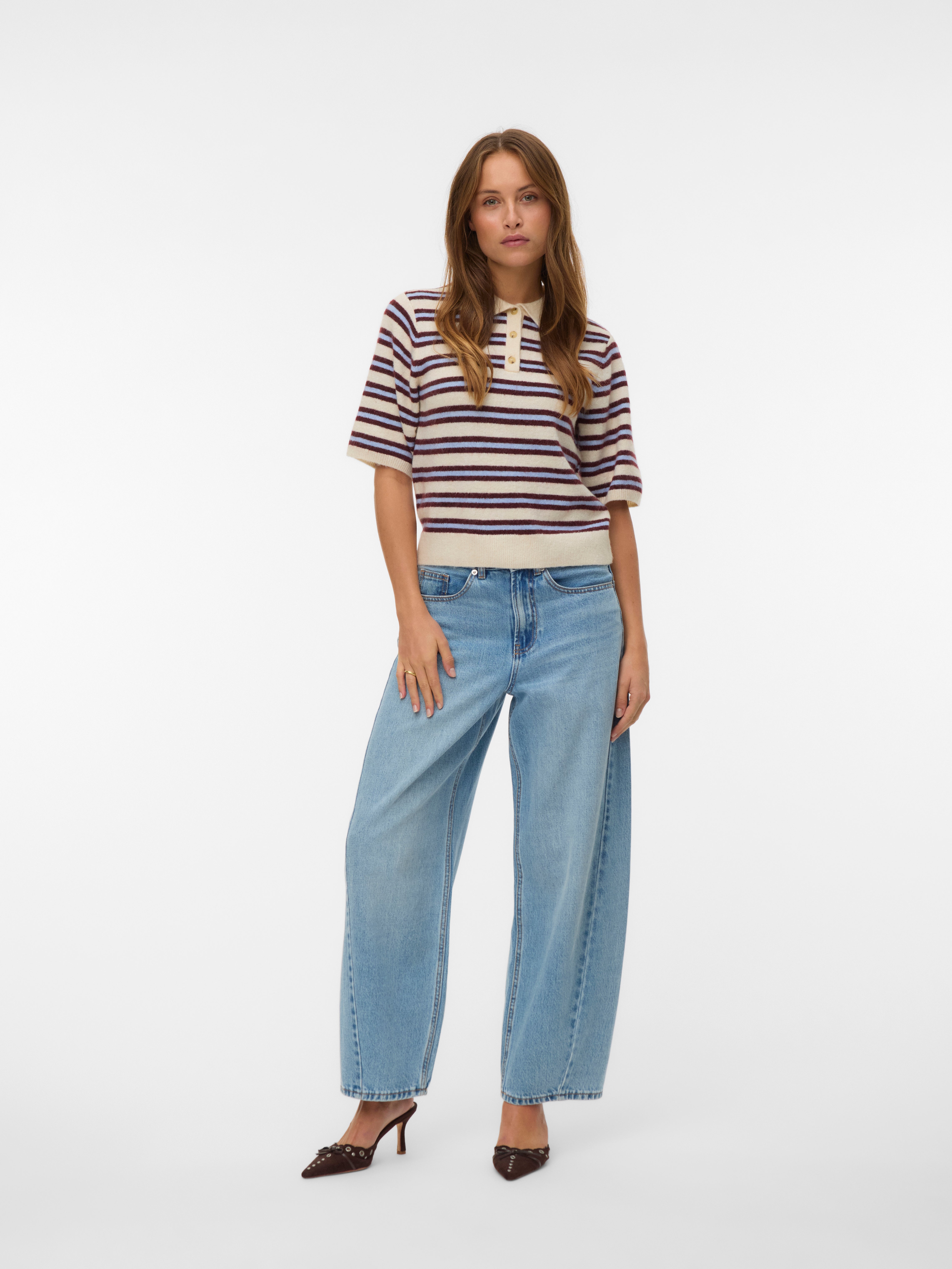 VMZELDA Barrel Fit Jeans | Light Blue | Vero Moda®