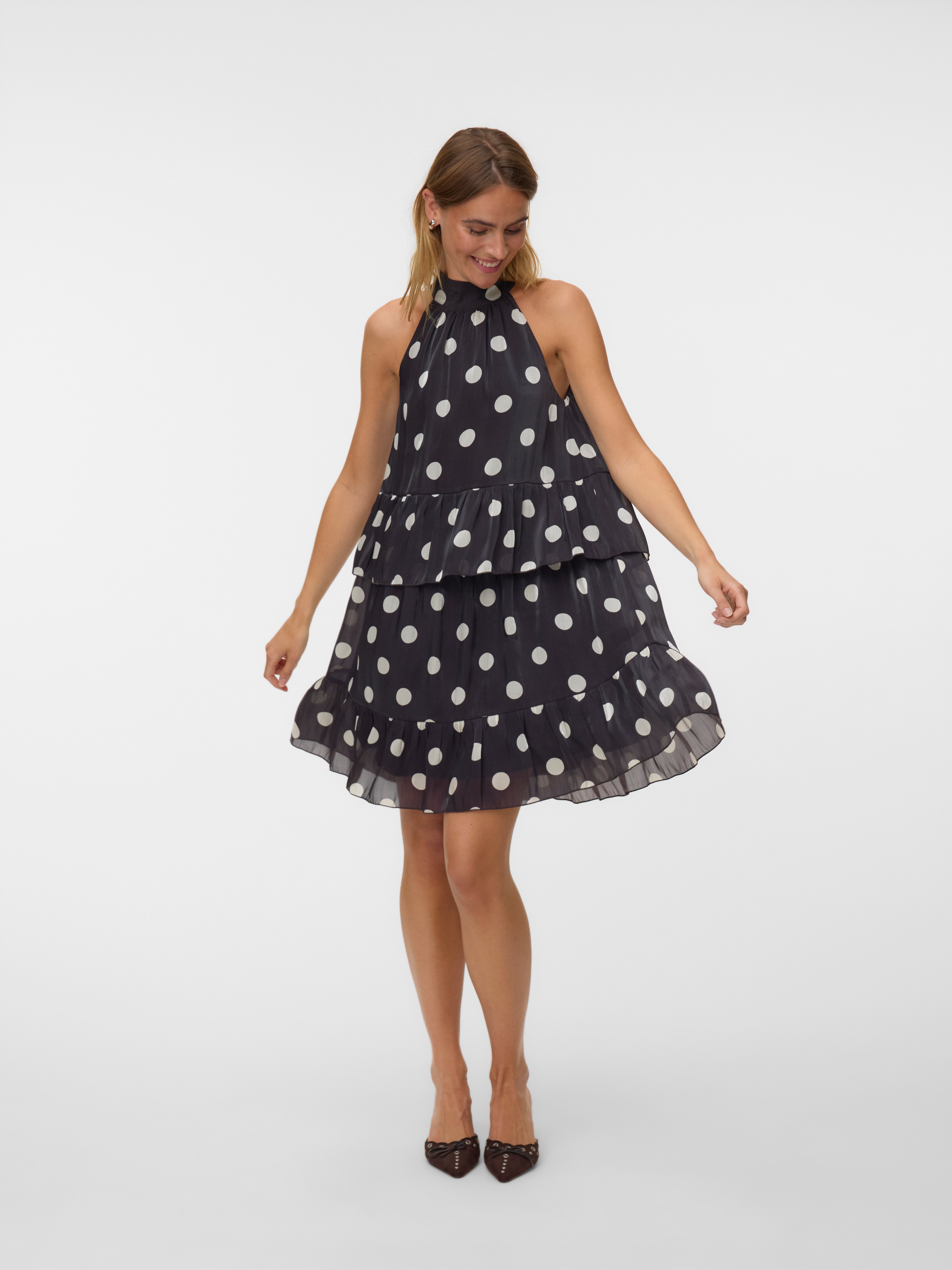 VMELISA Kort kjole | Mørkebrun | Vero Moda®