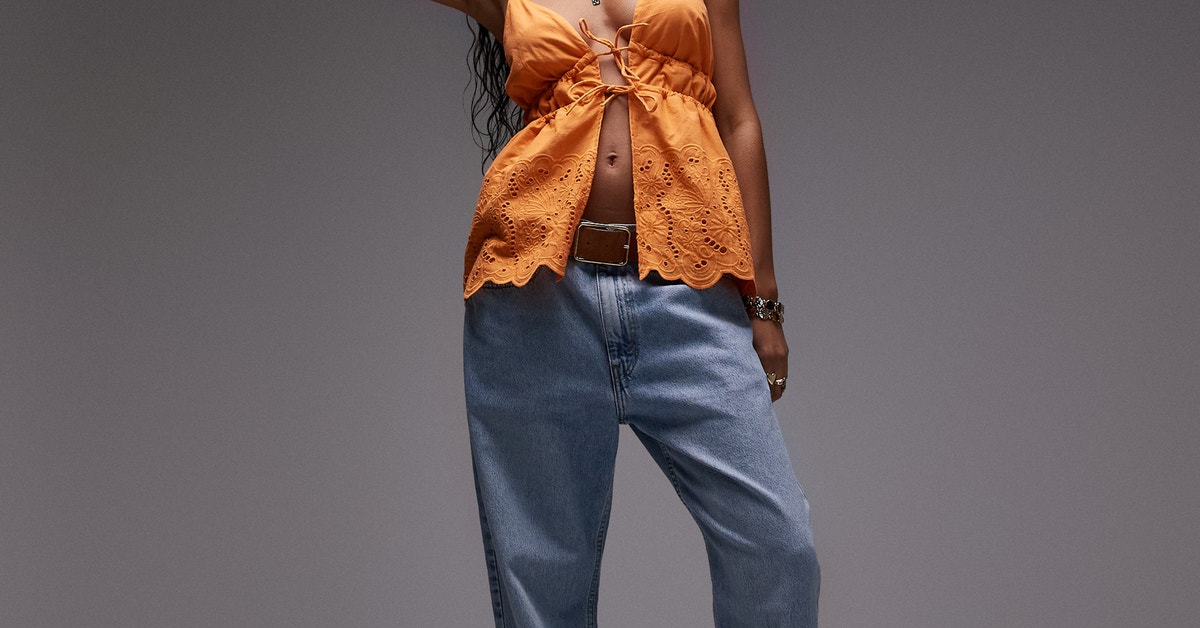 TOPSHOP Tops | Medium Orange | Topshop®