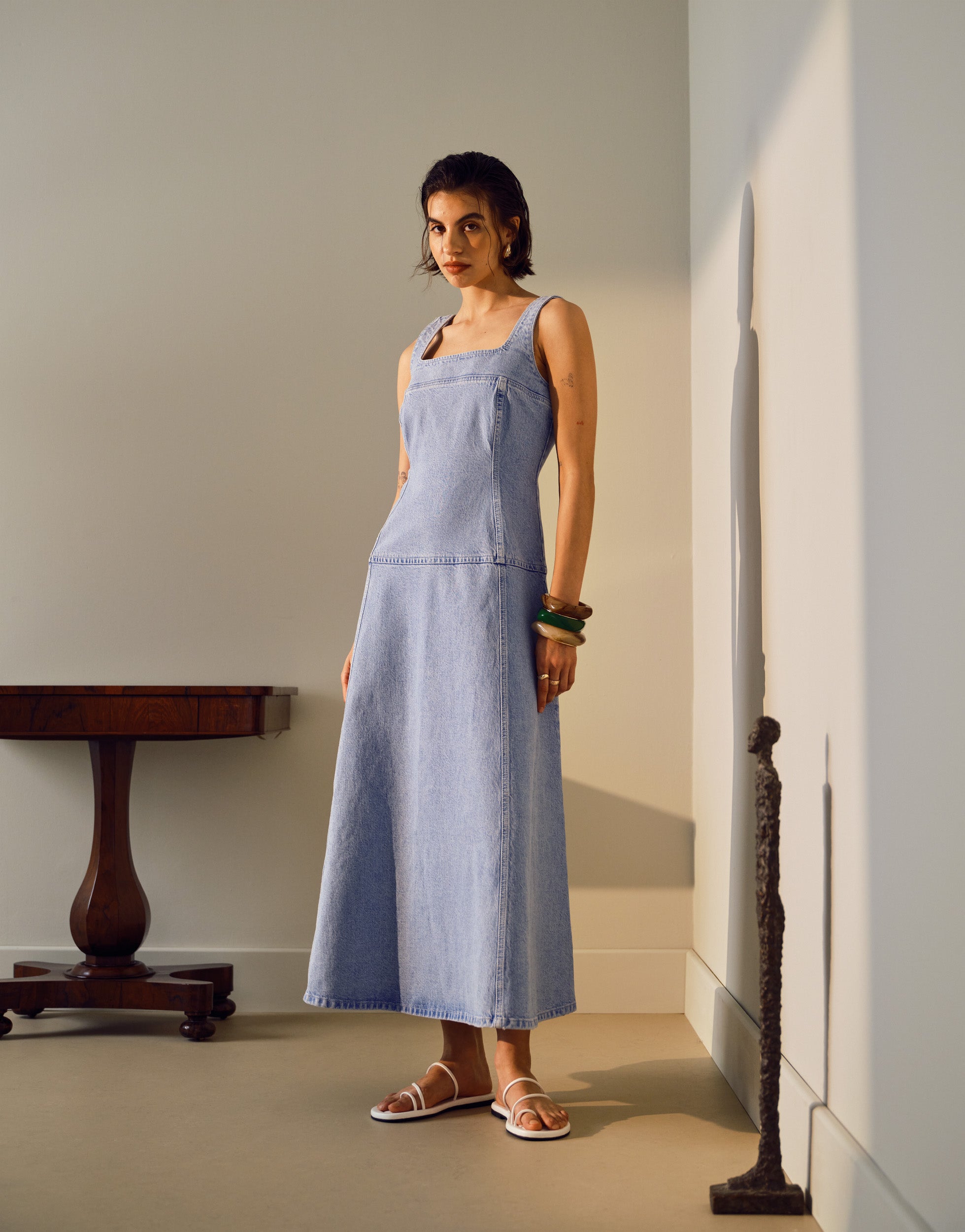 TOPSHOP Robe midi | Light Blue | Topshop®