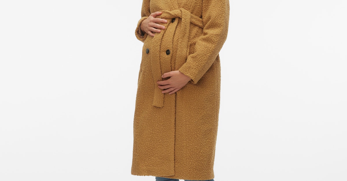 Maternity-coat | Medium Brown | MAMA.LICIOUS®
