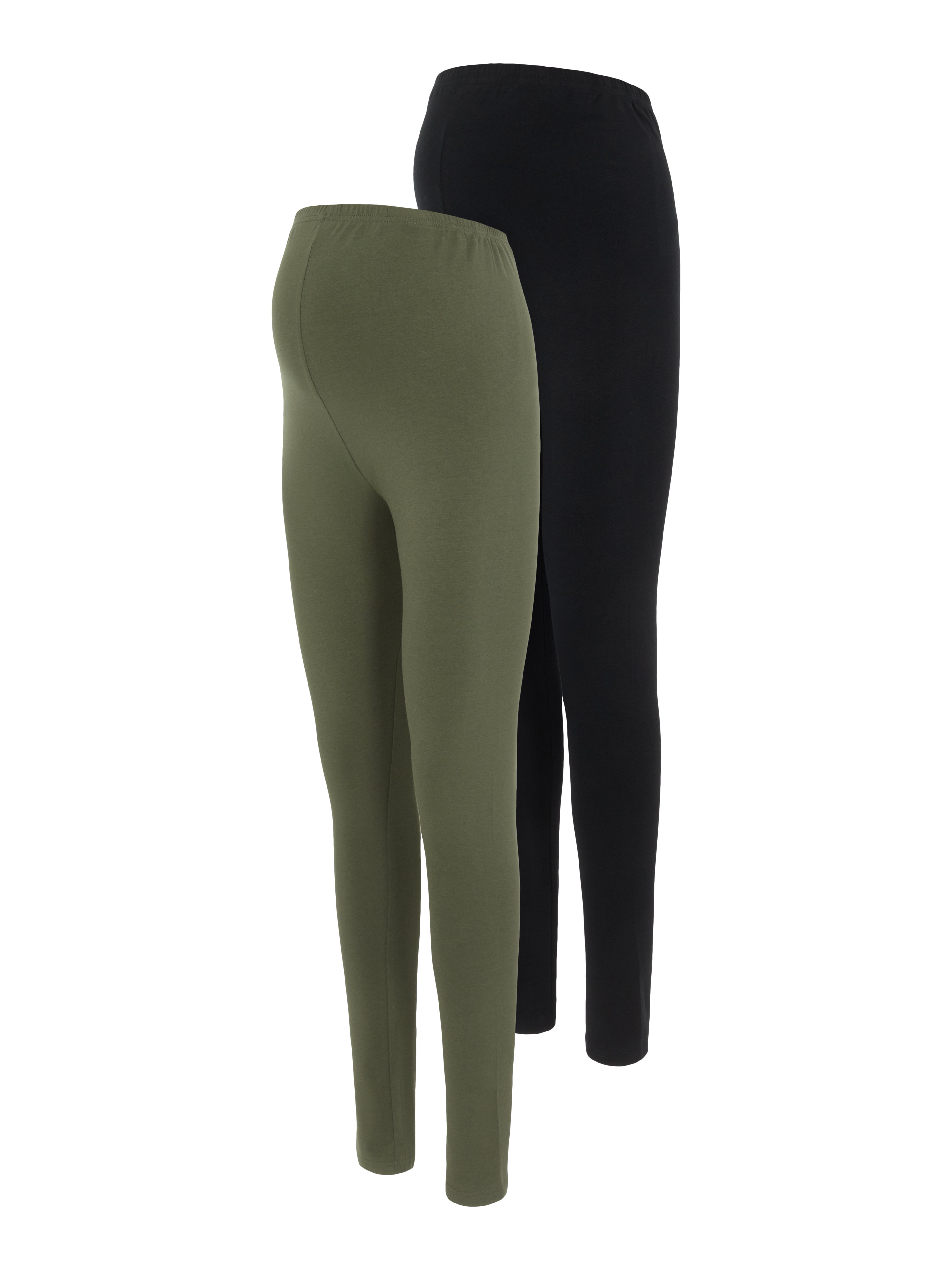 Slim fit High rise Legging | Zwart | MAMA.LICIOUS®