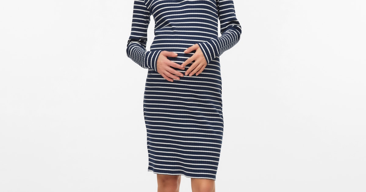 VMMSEA Gravidklänning | Mörkblå | MAMA.LICIOUS®